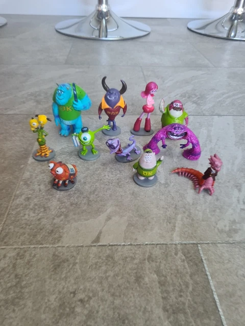 MONSTERS UNIVERSITY PLASTIC Toy Figures Bundle. Disney Pixar. Inc ...
