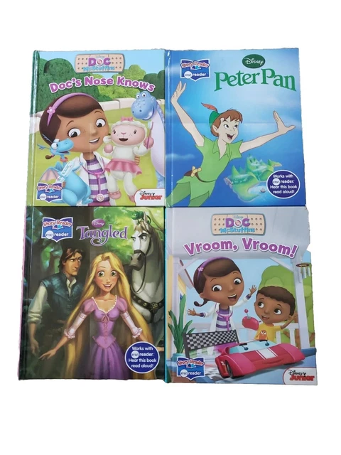 DISNEY JUNIOR STORY Reader Me Reader Lot of 4 Books Tangled-Peter Pan ...