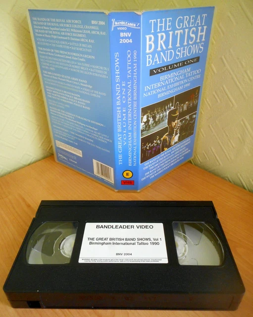 GREAT BRITISH BAND Shows Vol 1 VHS Video Tape Birmingham International ...