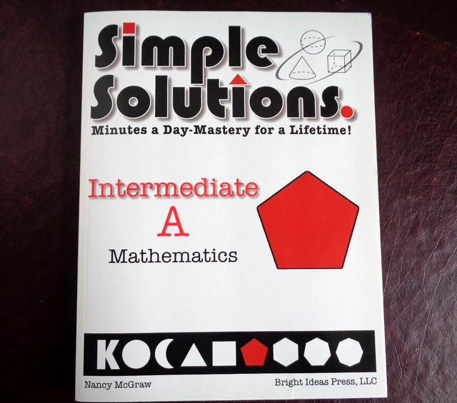 MANUEL DE MATHÉMATIQUES Simple Solutions Intermédiaire A PB 2008 EUR 21 ...