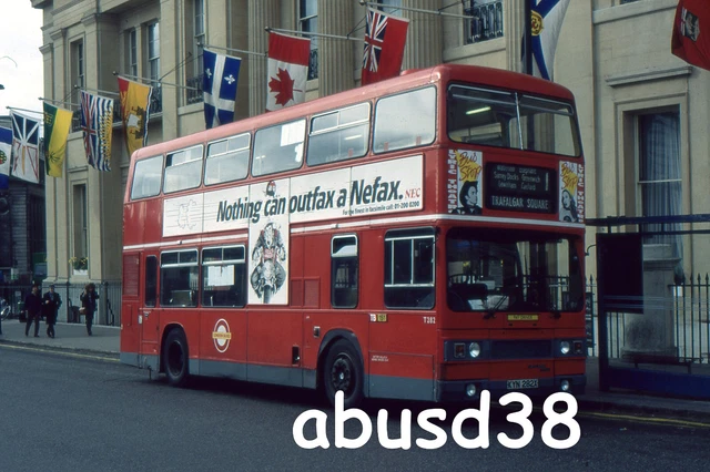 ORIGINAL BUS Slide of London Buses T282 at Trafalgar Square.(C9847) £3. ...