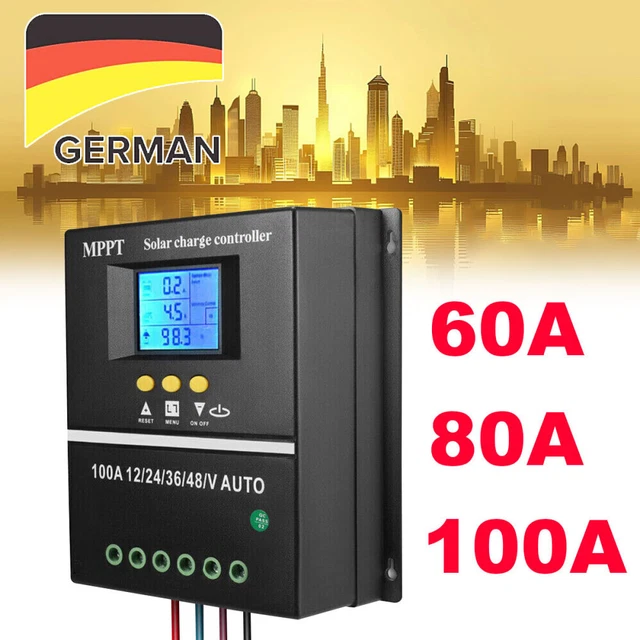 4000W 100A MPPT Régulateur Solaire PV 12V 24V 36V 48V Régulateur de Charge Solaire Contrôleur ...