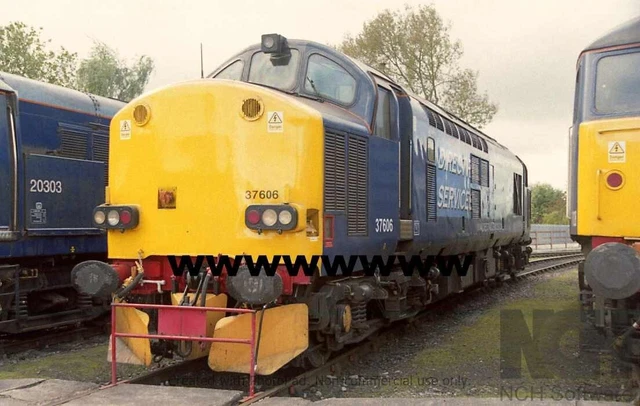 ORIGINAL 35MM BRITISH RAILWAY NEGATIVE OF 37606 AT CREWE COPYRIGHT £1. ...