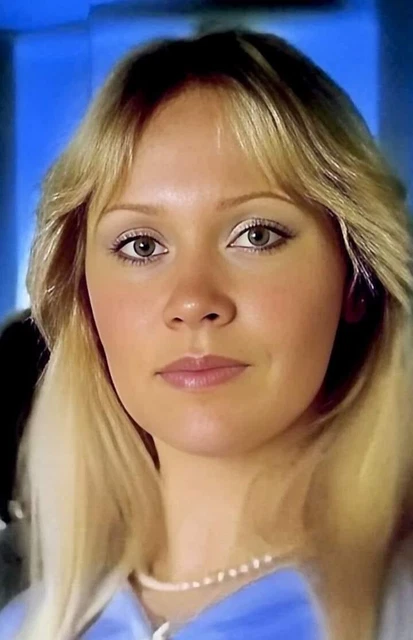 ICONIC BEAUTY SCARCE Large Photo ABBA Agnetha Faltskog Good Condition £ ...