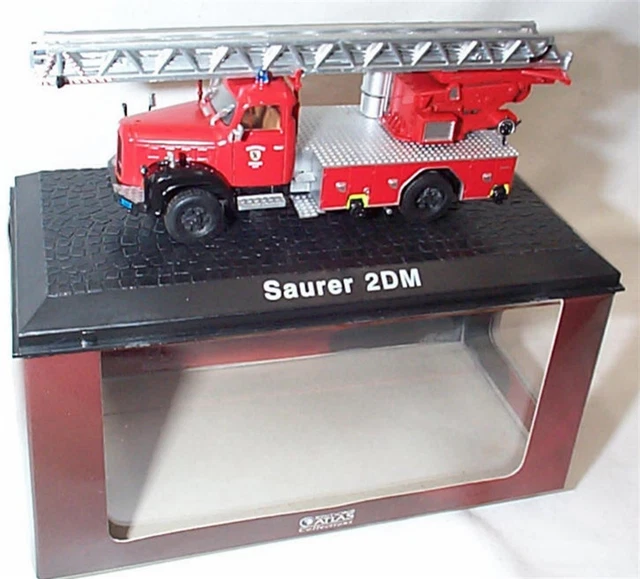 ATLAS FIRE TRUCK Collection Saurer 2DM approx 1-72 Scale New in case ...