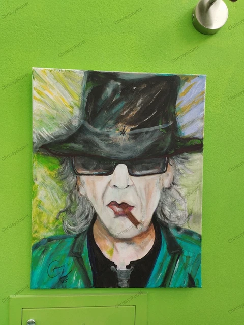 UDO LINDENBERG * KOMET* Handgemalt Original Chrissyskunst EUR 95,00 ...