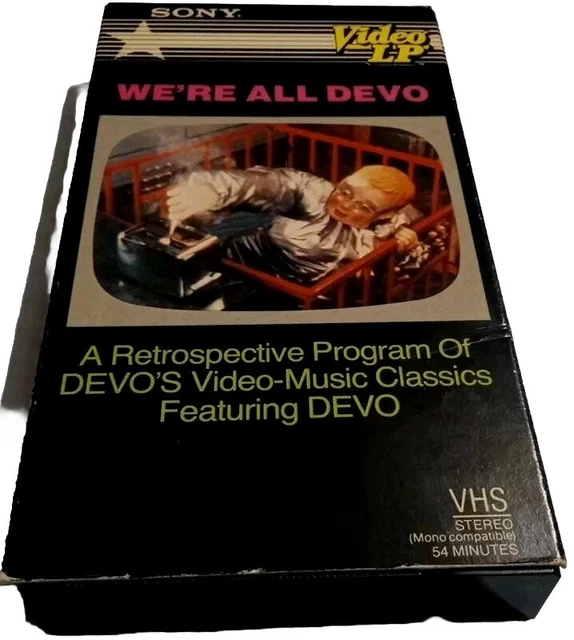 WE'RE ALL DEVO VHS Retrospective Video Classics SONY Whip It Bonus RARE ...