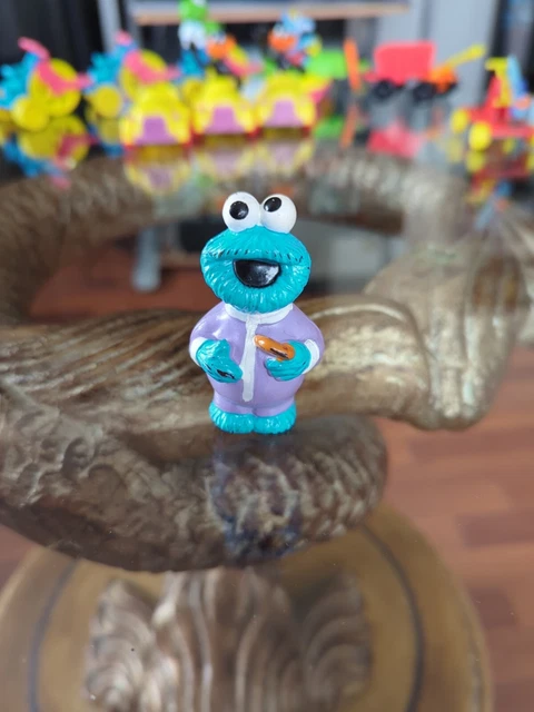 BABY COOKIE MONSTER Muppets Sesame Street Jim Henson JHP 80's PVC ...