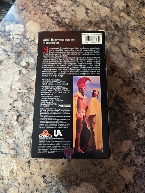 HAWAII VHS 1966 Historical Drama Restored Original Cut MGM/UA - VG ...