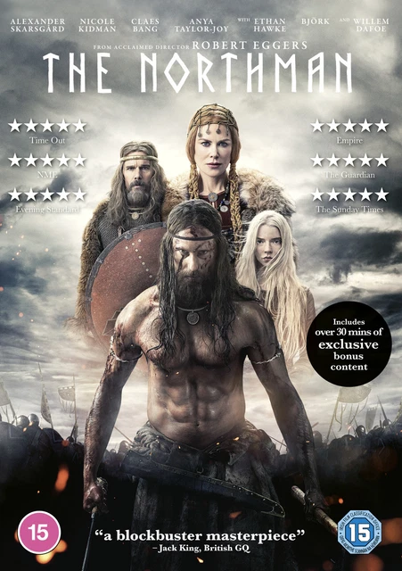 THE NORTHMAN (DVD) Willem Dafoe Anya Taylor-Joy Nicole Kidman Claes ...