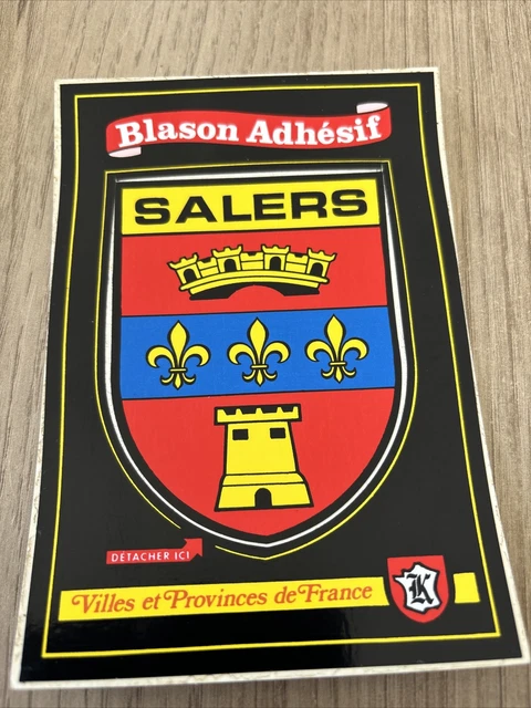 BLASON ADHÉSIF VILLES Et Provinces De France Salers EUR 2,40 - PicClick FR