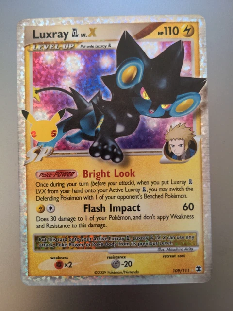LUXRAY GL LV.X 109/111 Celebrations Holo Rare Pokémon Card Excellent ...