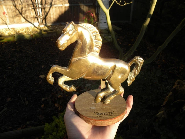 &INVICTA& SOLID BRASS/BRONZE Prancing Horse Aveling & Porter Steam ...