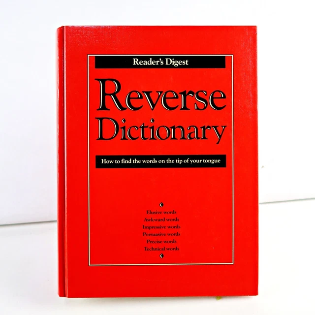 REVERSE DICTIONARY BY Reader's Digest (1989-02-23) Sent Tracked EUR 14 ...
