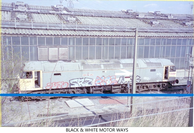 TRAIN COLOUR Negative Class 47 325 In Railfreight Grey Livery ( 2 ...