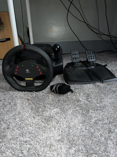 *TESTED* LOGITECH MOMO Racing E-UH9 Force Feedback Steering Wheel ...