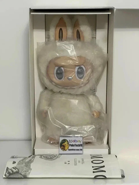 ZIMOMO ANGEL IN Clouds Labubu Pop Mart The Monsters Figure + Tote Bag ...