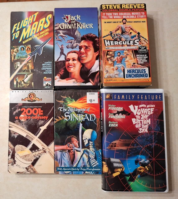 CLASSIC SCIENCE FICTION Fantasy VHS Lot Sci-Fi Ray Harryhausen 2001 ...