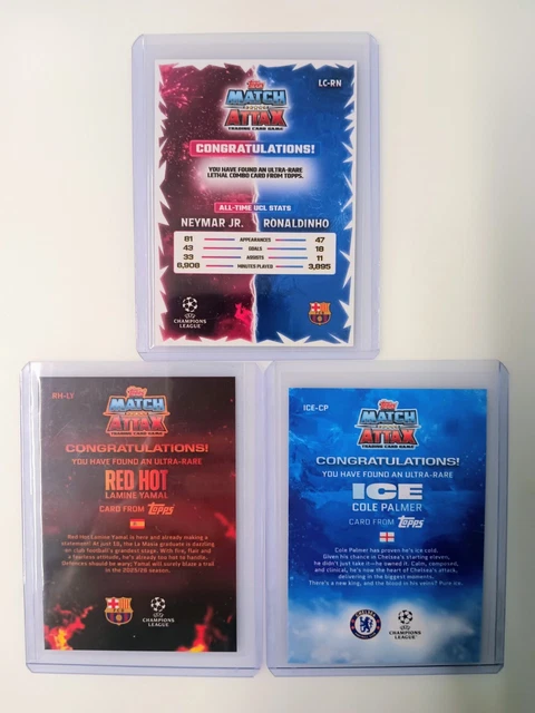 TOPPS MATCH ATTAX 2025/26 25/26 2026 Lethal Combo Red Hot Ice Cold ...