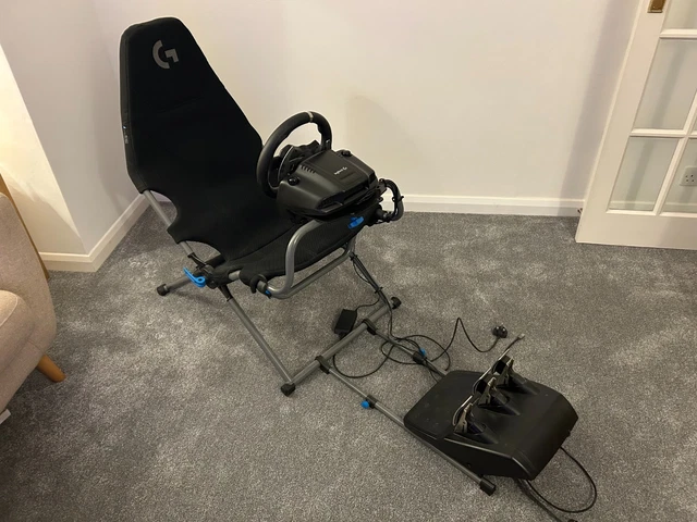 LOGITECH COMPLETE SIM Racing seat, wheel & pedals - details in ...