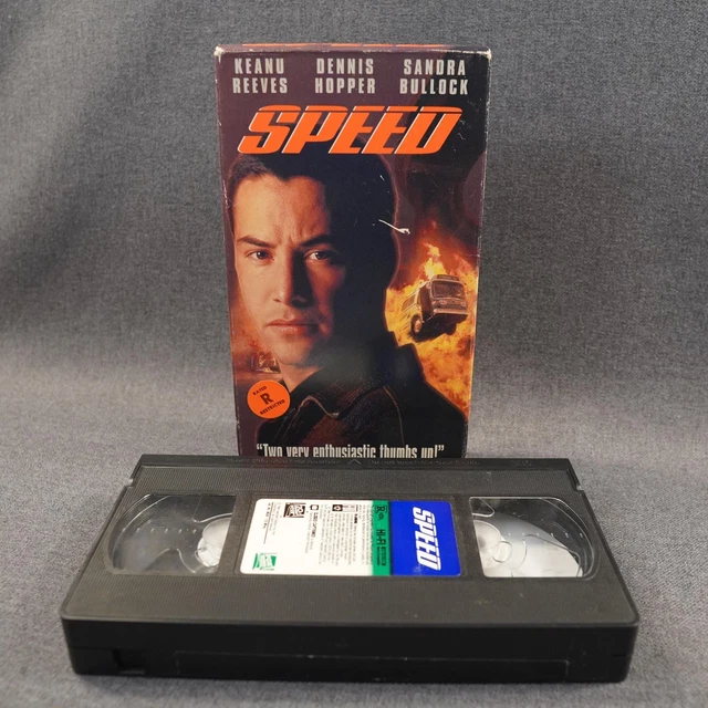 SPEED VHS TAPE 1994 Keanu Reeves Dennis Hopper Sandra Bullock Fox Video ...