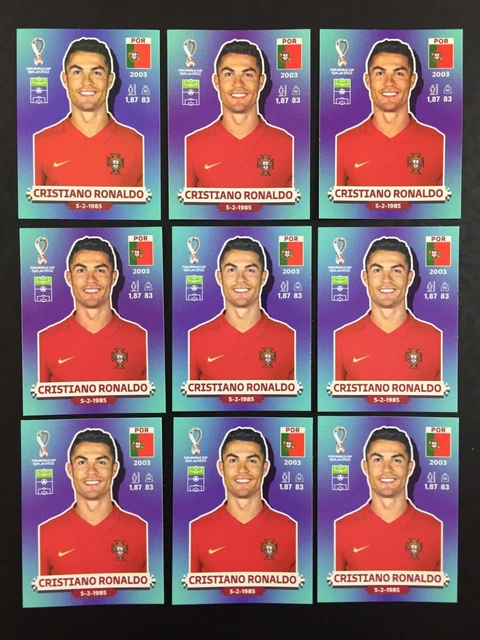 Cristiano Ronaldo Panini Sticker 2022 À VENDRE! - PicClick FR