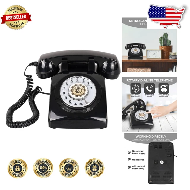 FULLY FUNCTIONAL 1960S Style Corded Phone - Retro Design with ...