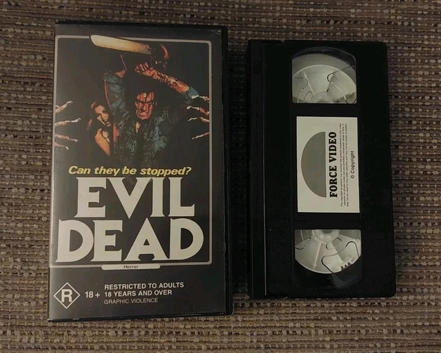 EVIL DEAD, FORCE label AUSTRALIAN PAL VHS HORROR Ex Rental Pre Cert Sam ...