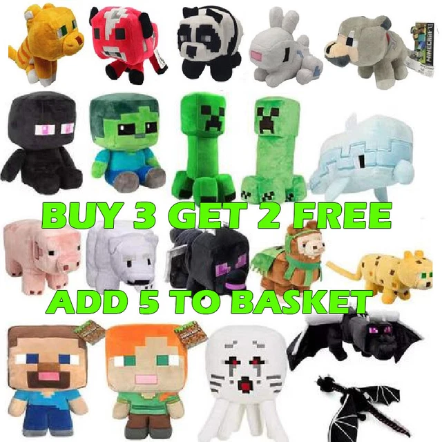FOR MINECRAFT CREEPER Enderman Plush Teddy My world Stuffed Animal Kids ...
