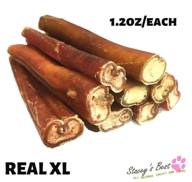 6& INCH EXTRA THICK BULLY STICKS natural dog chews treats USDA & FDA ...