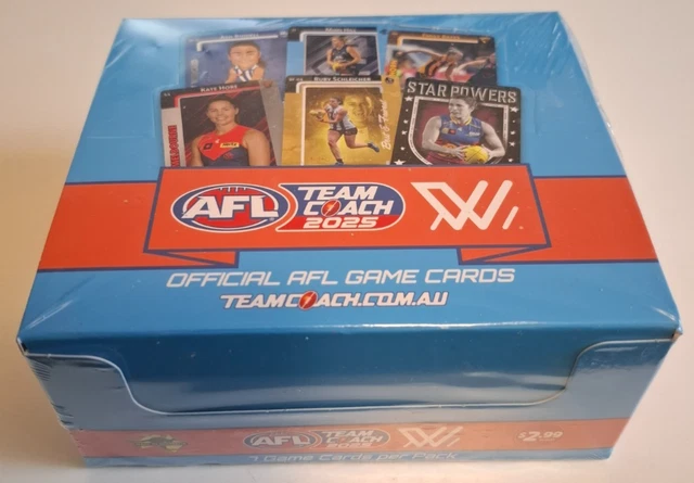 2025 AFLW TEAMCOACH Footy Trading Cards Factory Sealed Box 24 Packs $57 ...