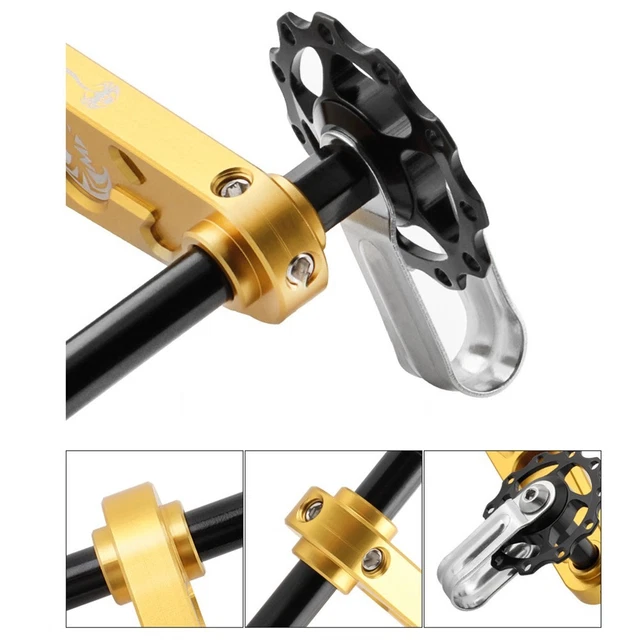 CNC PROCESSED SINGLE Speed Bike Chain Tensioner Guide Adapter Black ...