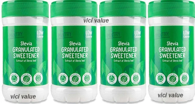4 JAR STEVIA SWEETENER (75g Each) For Slimmers Diabetics - Aldi £11.99 ...