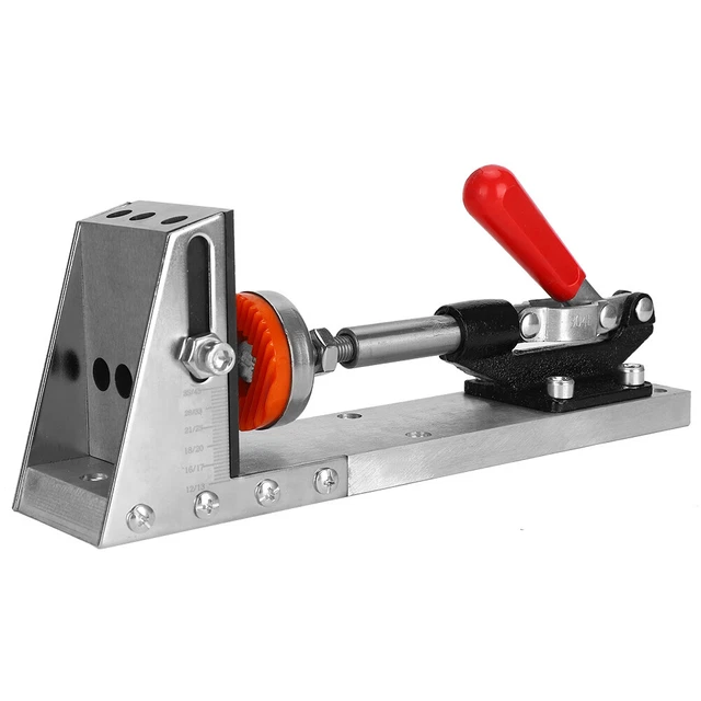 WOODWORKING INCLINED POCKET Hole Drilling Guide Clamp With Accessories ...