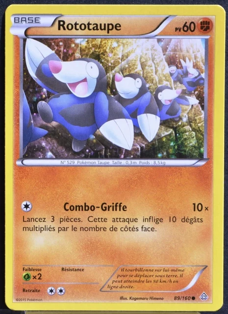 CARTE POKÉMON 89/160 Rototaupe Série XY05 - Primo Choc FR EUR 1,22 - PicClick FR