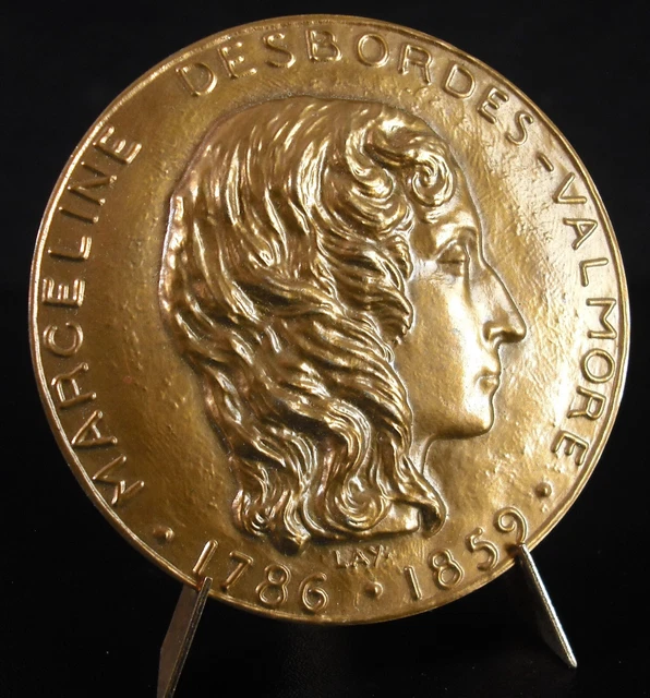 MEDAGLIA MARCELINE DESBORDES-VALMORE Poetessa Douai Rose Di Saadi Lira ...