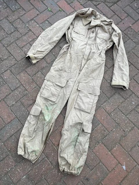 UK BRITISH ARMY Surplus G2 Afv Desert Tan Fr Coveralls, Boiler Suit ...