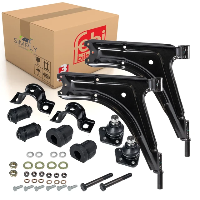 VW GOLF WISHBONE Suspension Full Front Kit Fits Mk1 GTi Caddy 2x Febi ...