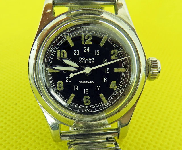 ROLEX OYSTER STANDARD 1940s Military WW2 Watch $4,225.00 - PicClick CA