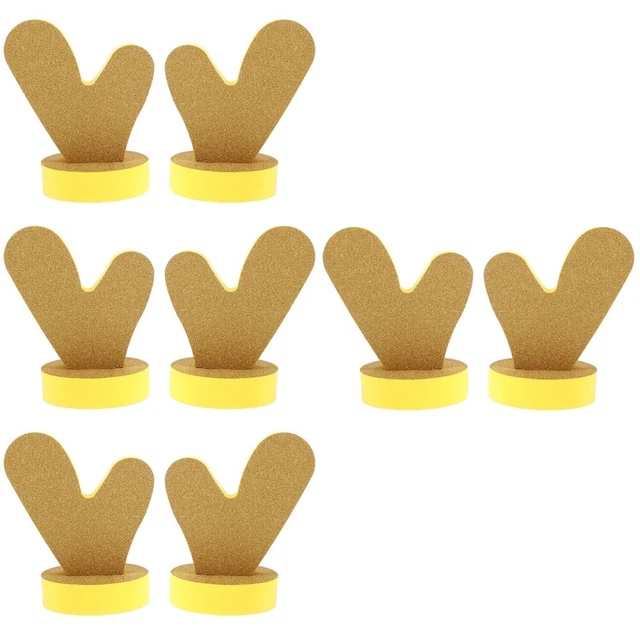 4 PAIRS 3D Horn Sticker Car Roof Bumper Decor Decorative Corner Ear £24 ...