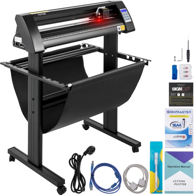 VEVOR VINYLE PLOTTER de Découpe Traceur de Coupe 870 mm avec Logiciel Signcut EUR 368,43 ...