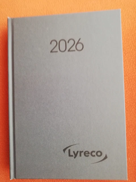 BUCHKALENDER, PLANER, 2026, von Lyreco., A5, 1 Tag pro Seite, schwarz ...