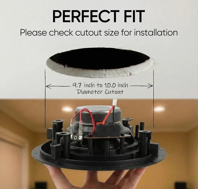 MICCA ARCHITECTURE SERIES 2-Way in Ceiling in Wall Speaker,8 Inch ...