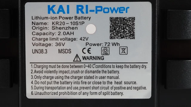 KAI RI-POWER ERSATZ Li-Ion Batterie Akku KR20-10S1P 72Wh 36V für Hoverboard EUR 39,95 - PicClick DE