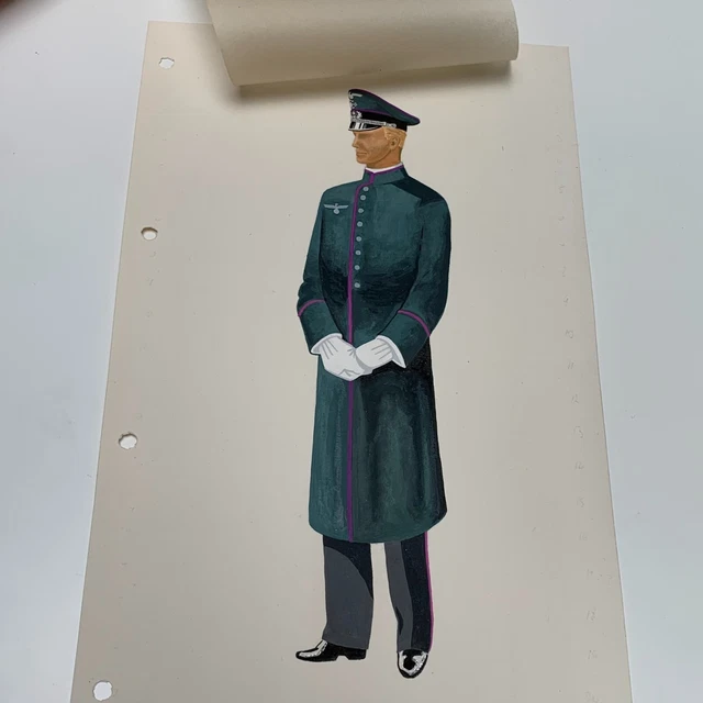 PAINTED GERMAN WW2 Uniform Painting Luftwaffe CHAPLAIN Priest AUTHOR ...