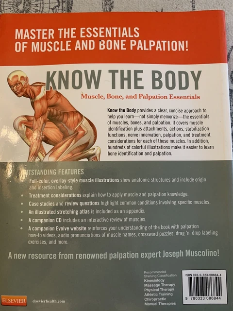 KNOW THE BODY: Muscle, Bone, and Palpation Essentials by Joseph E ...