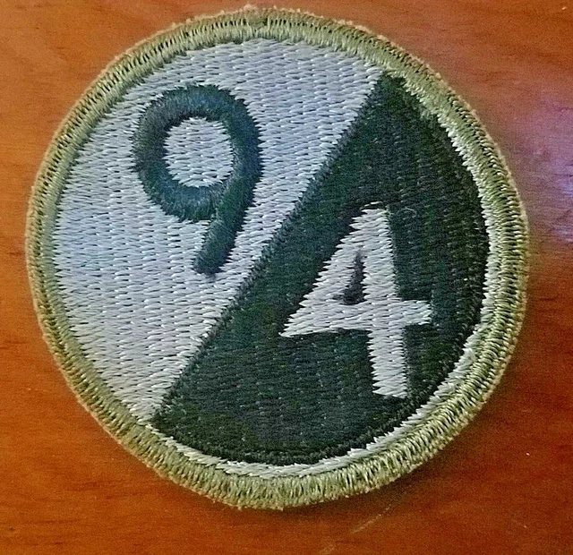 WW2 94TH INFANTRY Division patch - No Glow EUR 8,21 - PicClick FR