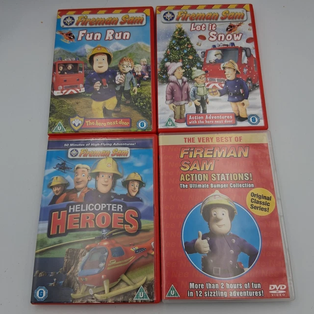 FIREMAN SAM DVD bundle 4 X DVDs Job Lot Kids Cartoons 2004/2005 £16.08 - PicClick UK