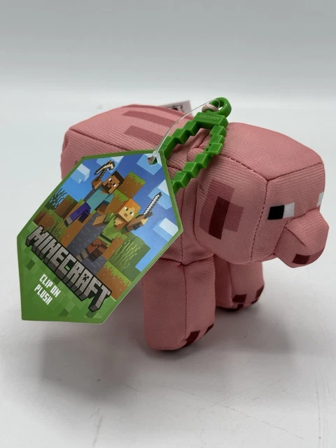 MINECRAFT PIG 5” Mojang Clip On Plush School Bag 2024 £9.03 - PicClick UK