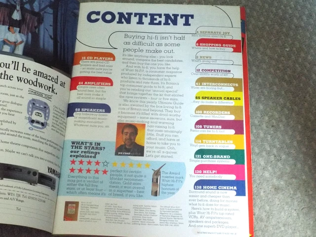 WHAT HI-FI MAGAZINE, The Ultimate Guide to Audio 1998, What HiFi ...
